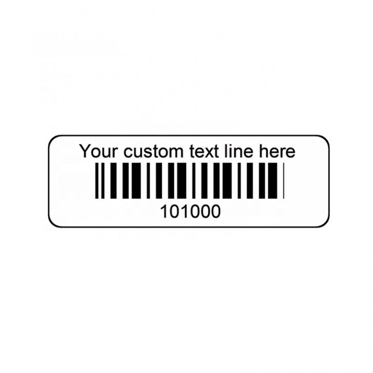 Sequential Serial Number Barcode Labels