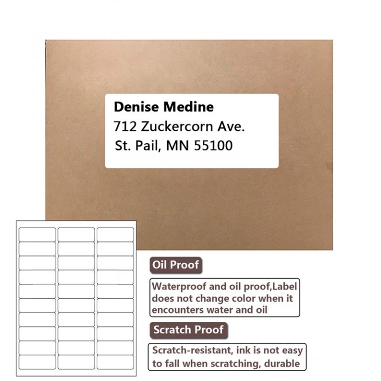Strong Adhesive Barcode Address Labels