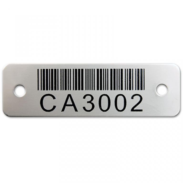 Custom serial number barcode label