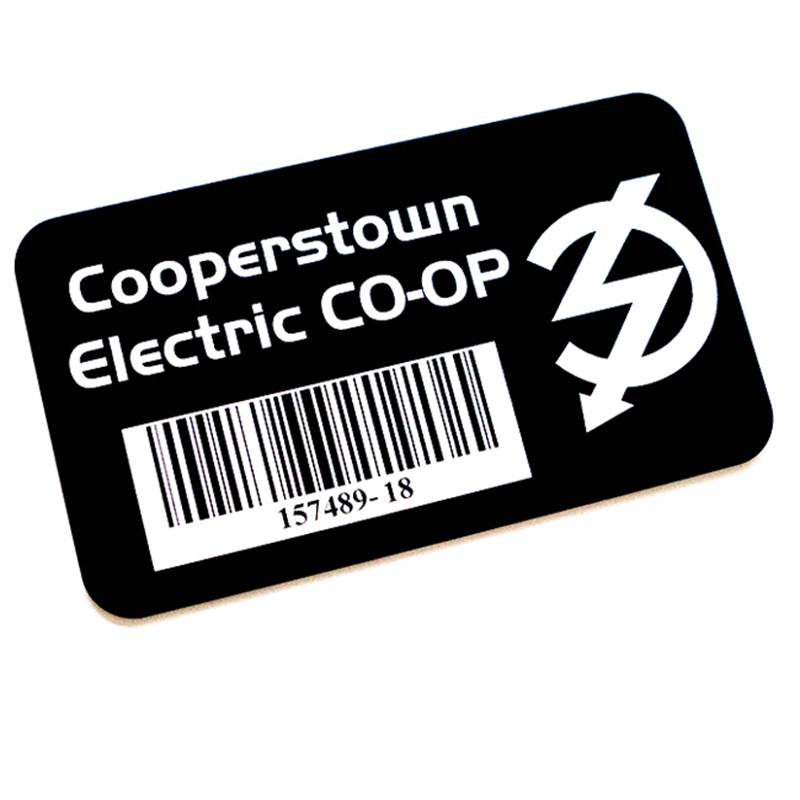 Custom serial number barcode label