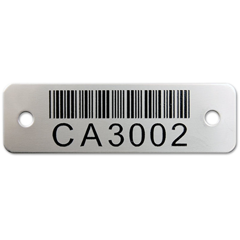 Custom serial number barcode label