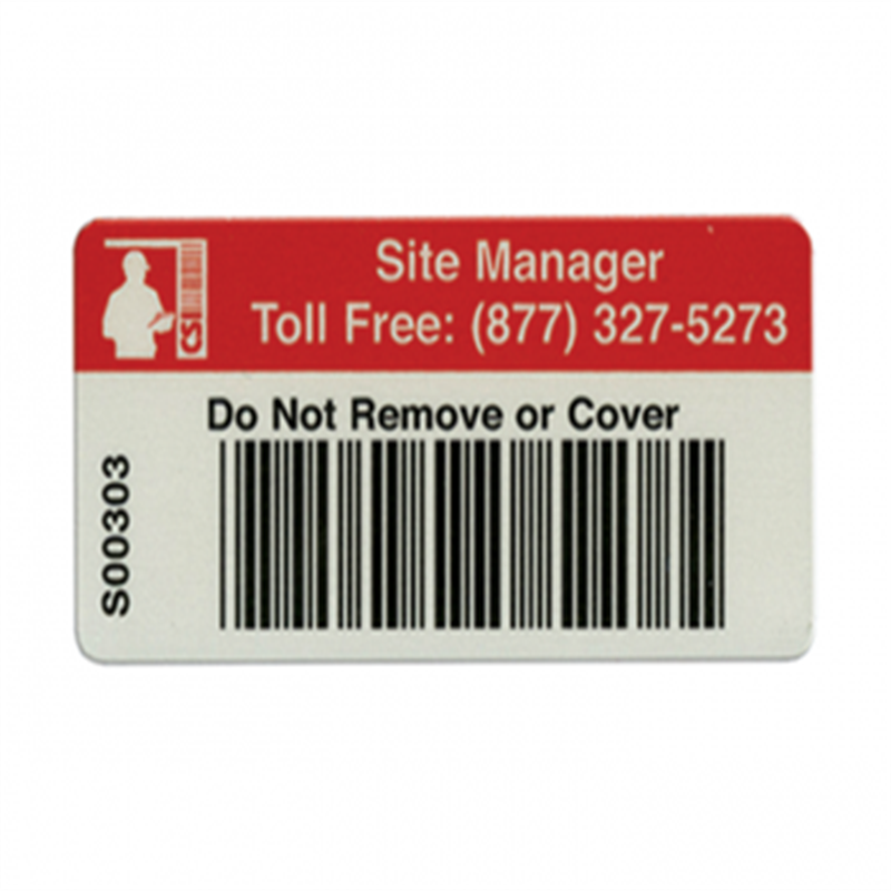 Custom serial number barcode label