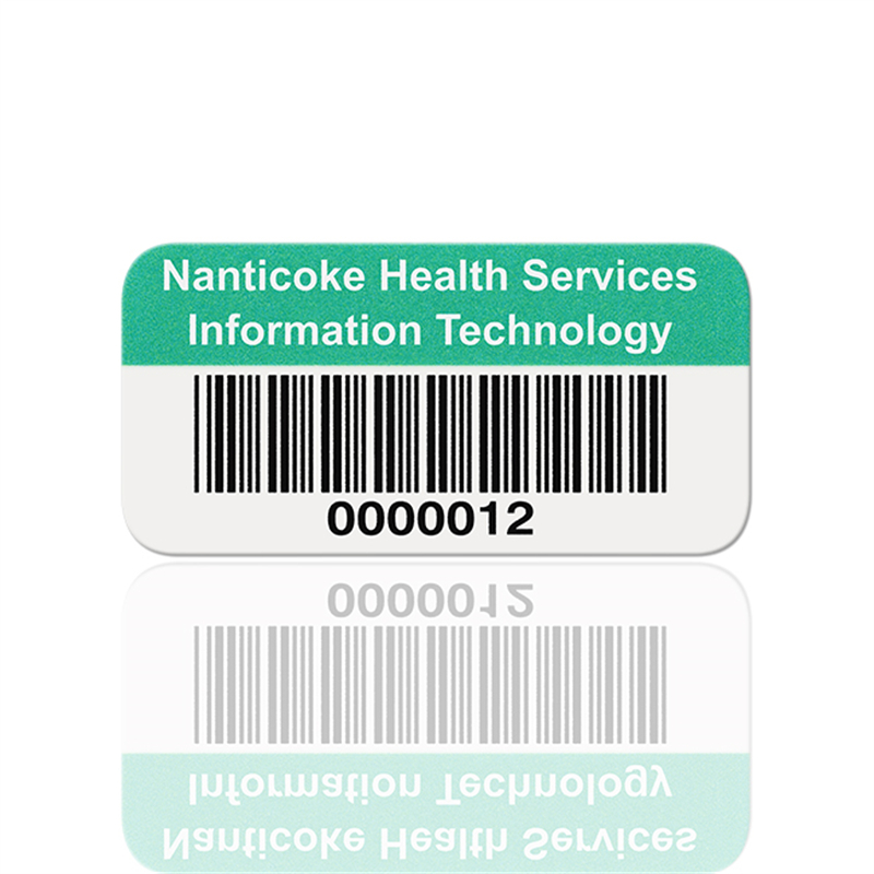 Custom serial number barcode label