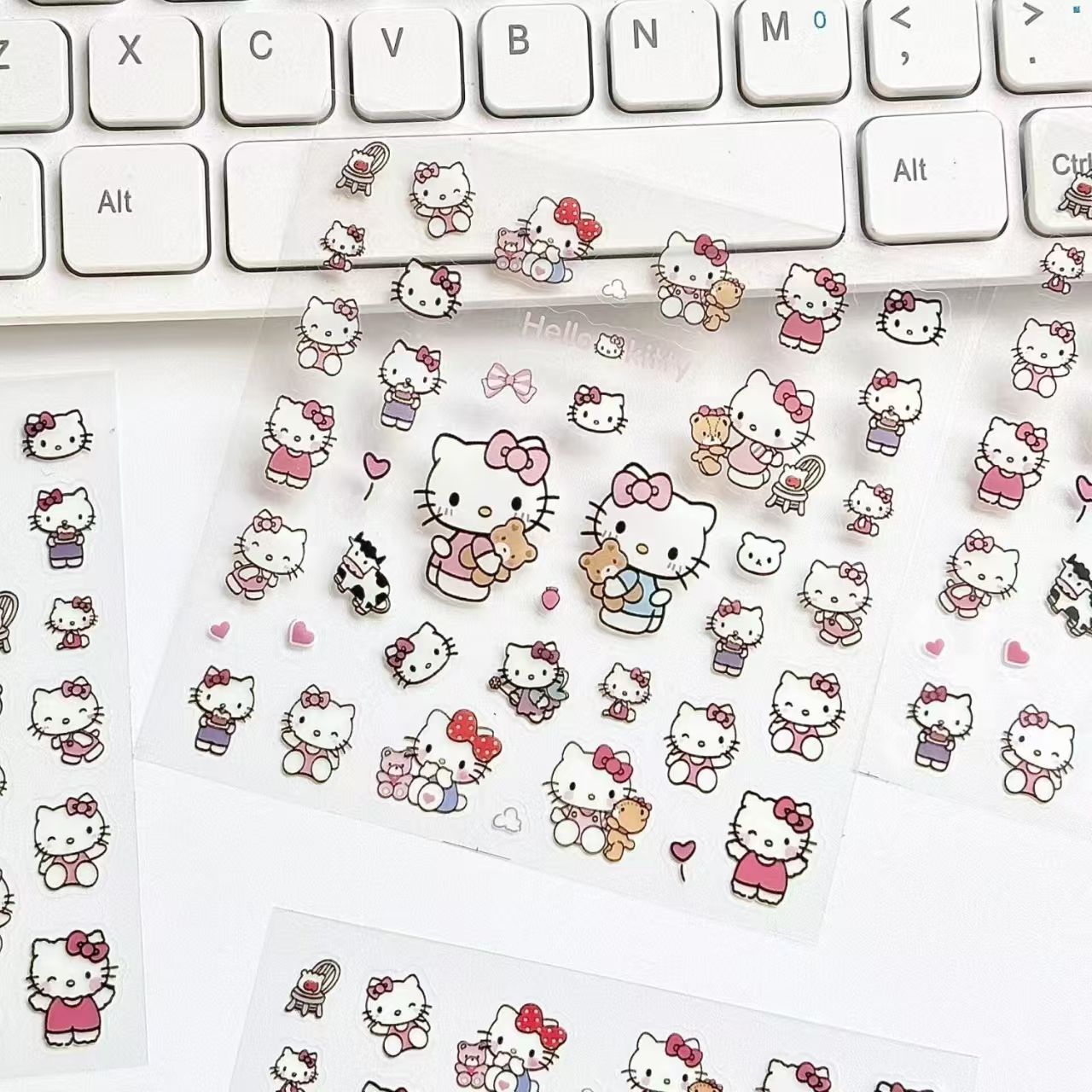 Cute HelloKitty Waterproof Sticker Sheet Factory for Device Decoration